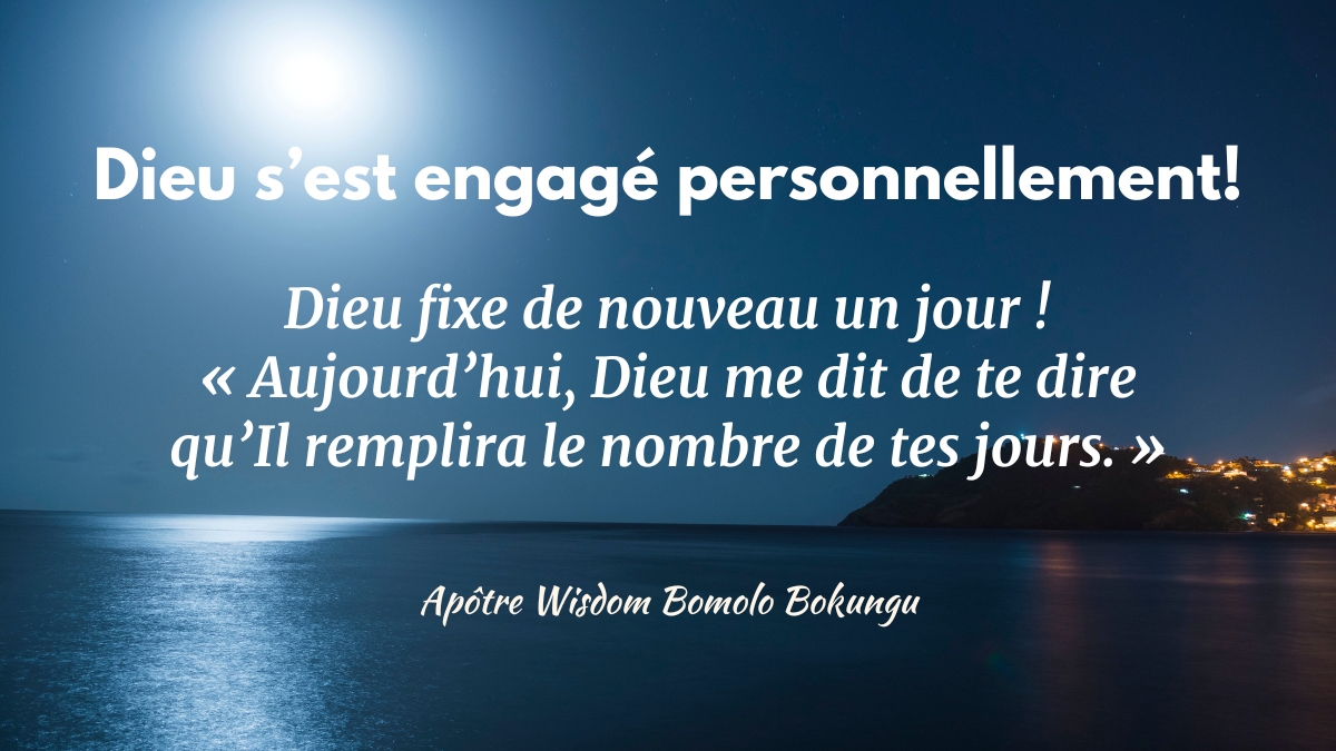 Dieu s’est engagé personnellement! – Foi, Espérance & Vie